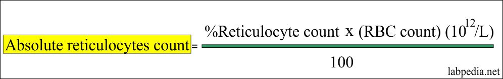 Reticulocyte count (retic count) and interpretations Reticulocyte count (retic count) and interpretations
