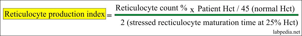 Reticulocyte count (retic count) and interpretations